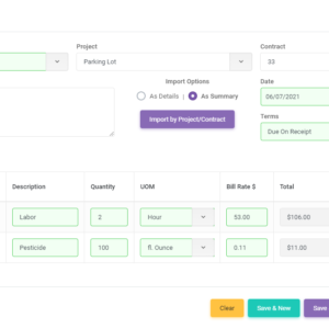 Create Invoice – SprayMapper